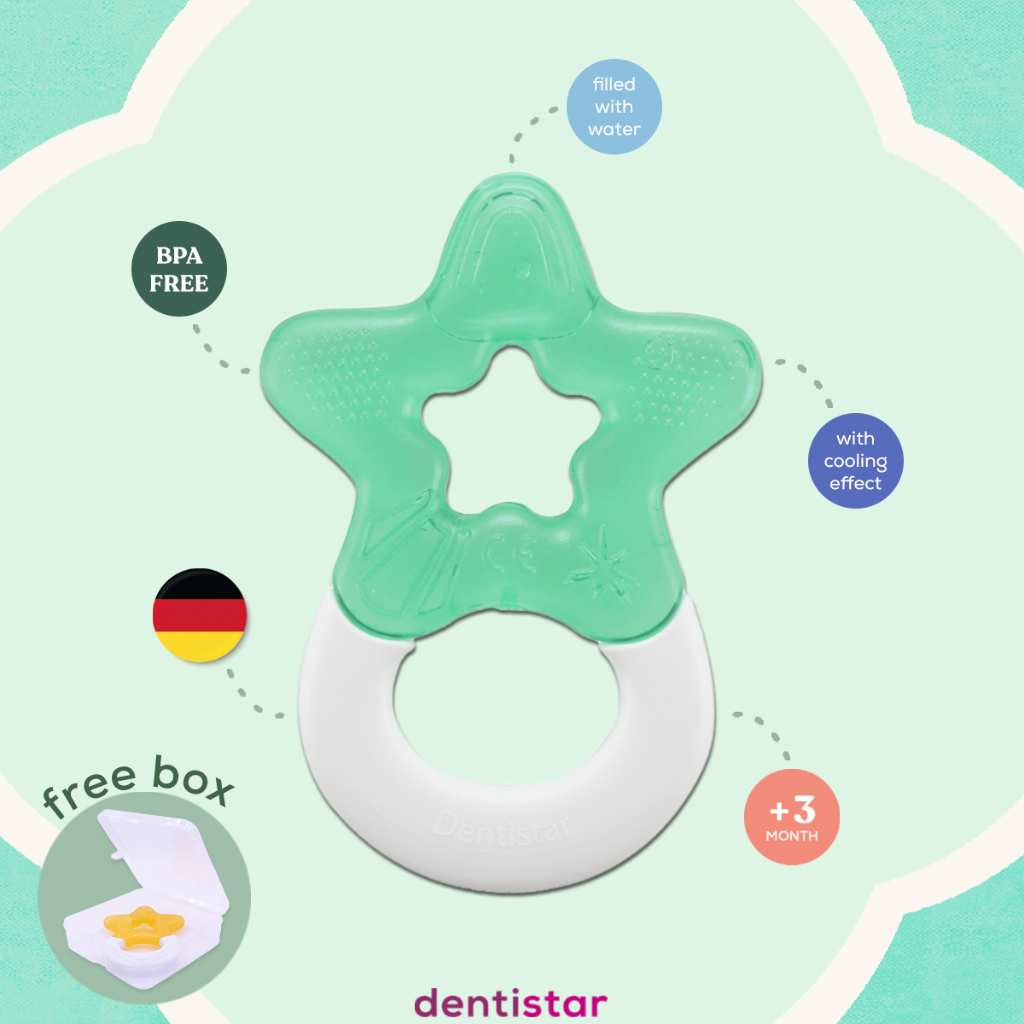 Jual Dentistar Cooling Teether Star / gigitan bayi / gigitan anak ...