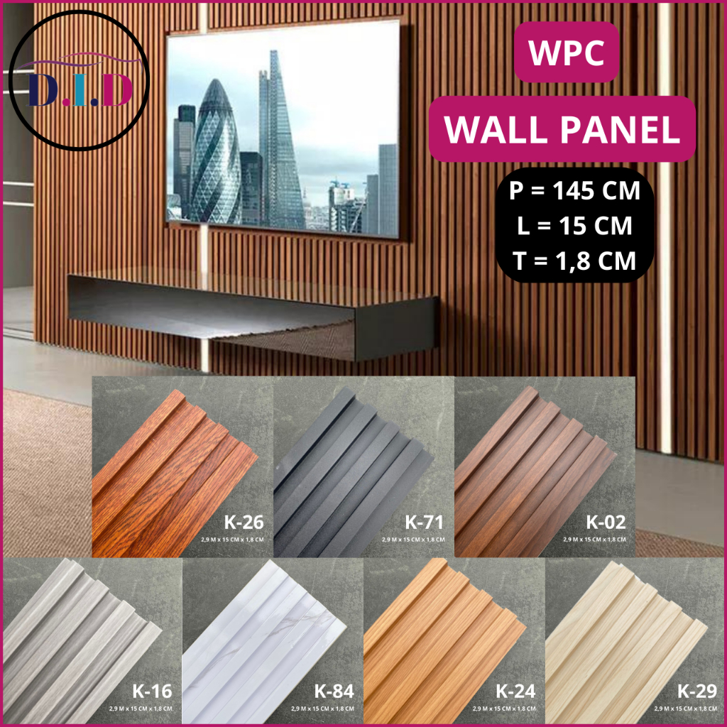 Jual WPC WALL PANEL 3D | 145 CM x 15 CM x 18 MM | PREMIUM WPC WOOD PANEL WPC DINDING FLUTED WALL ...