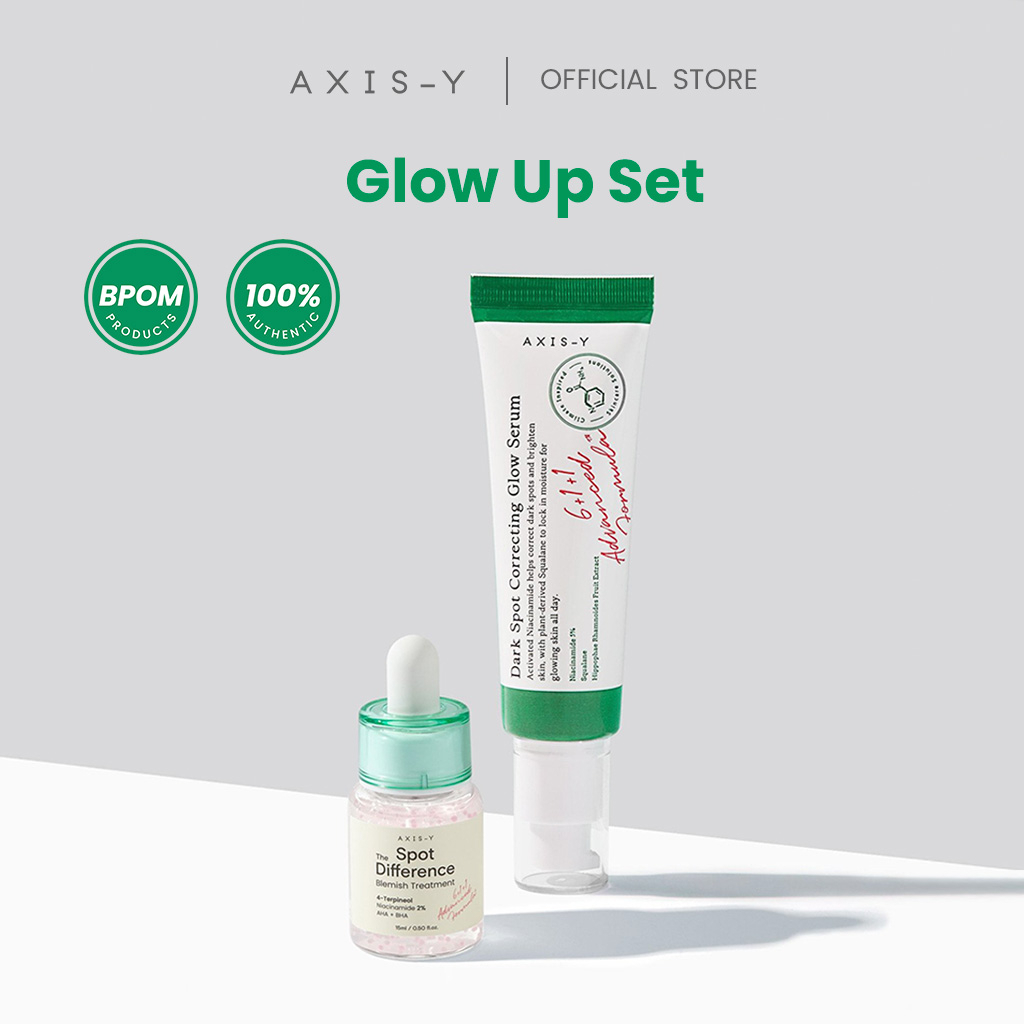 Jual AXIS-Y - Glow Up Set (Glow Serum, Spot Treatment) | Shopee Indonesia