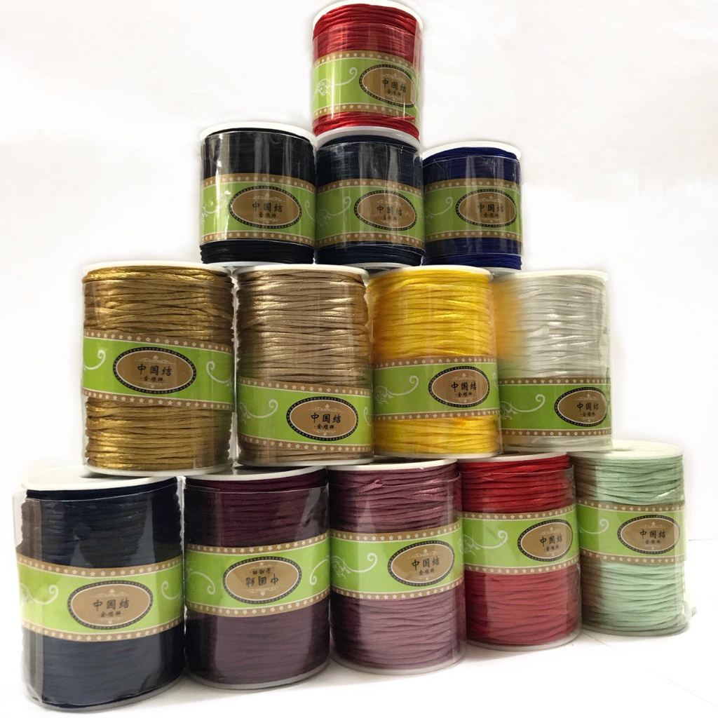 Jual 1 ROLL - TALI CINA | TALI SATIN ANEKA WARNA | Shopee Indonesia