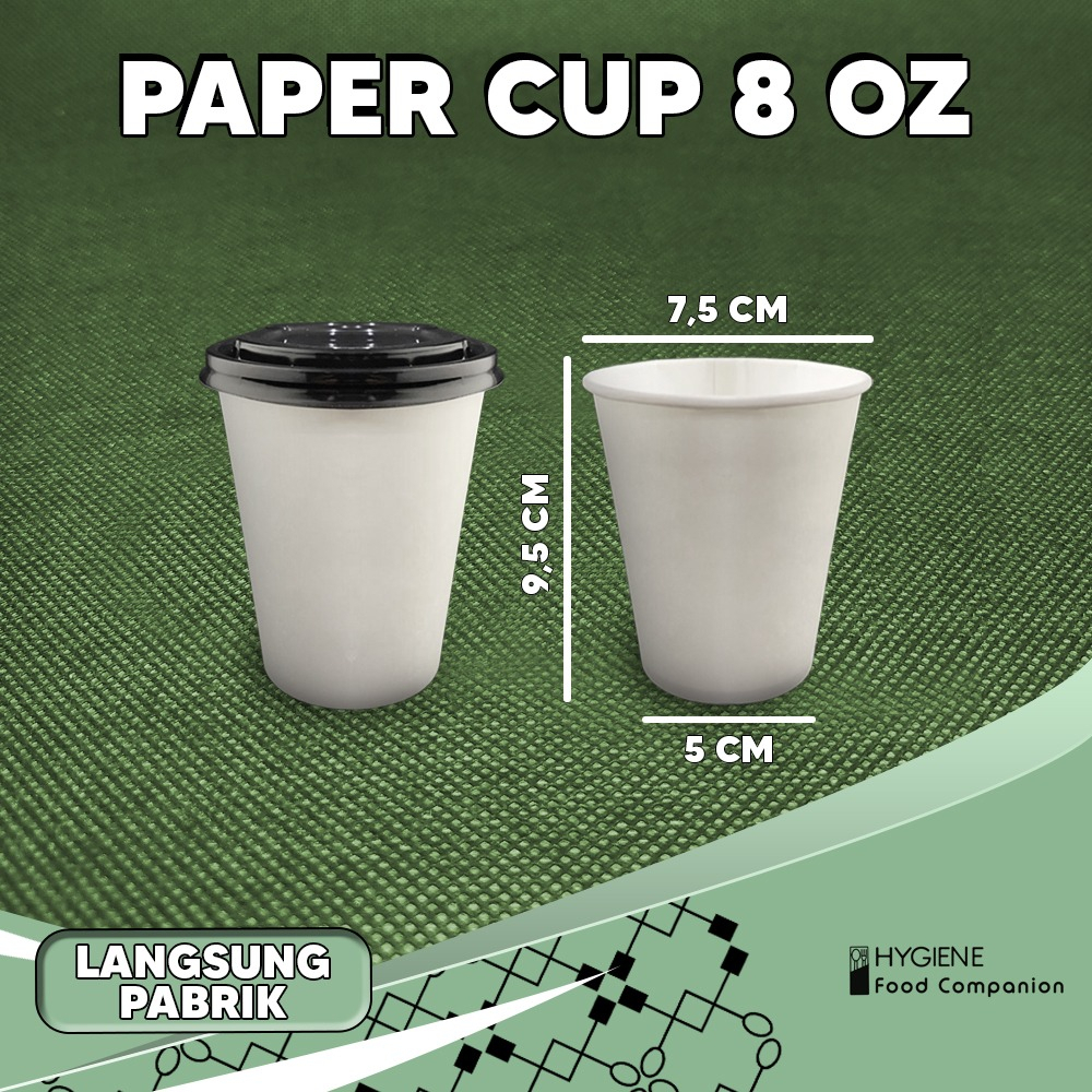 Jual Paper Cup Tahan Panas / Gelas Kertas Minuman/ Paper Cup Polos Grosir | Shopee Indonesia