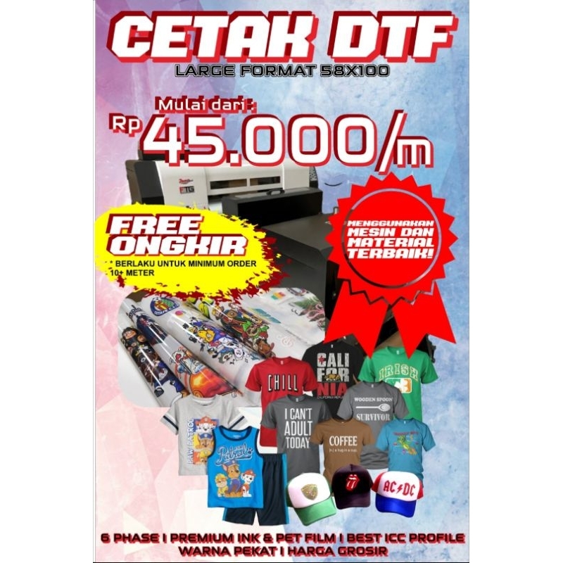 Jual DTF Meteran Sablon Press Sablon Setrika | Shopee Indonesia