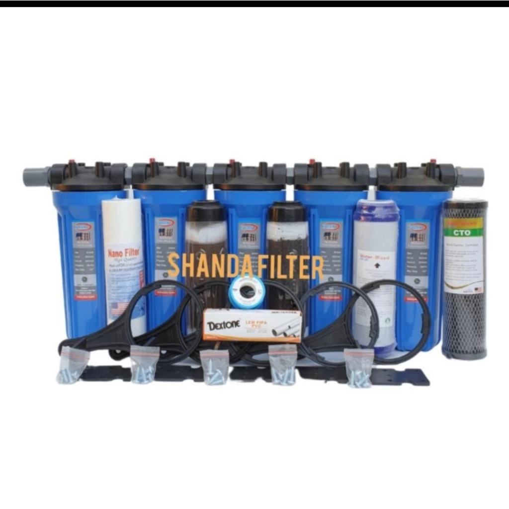 Jual Paket Filter Air 5 Tahap Untuk Air Sumur / PDAM / Air Tanah ...