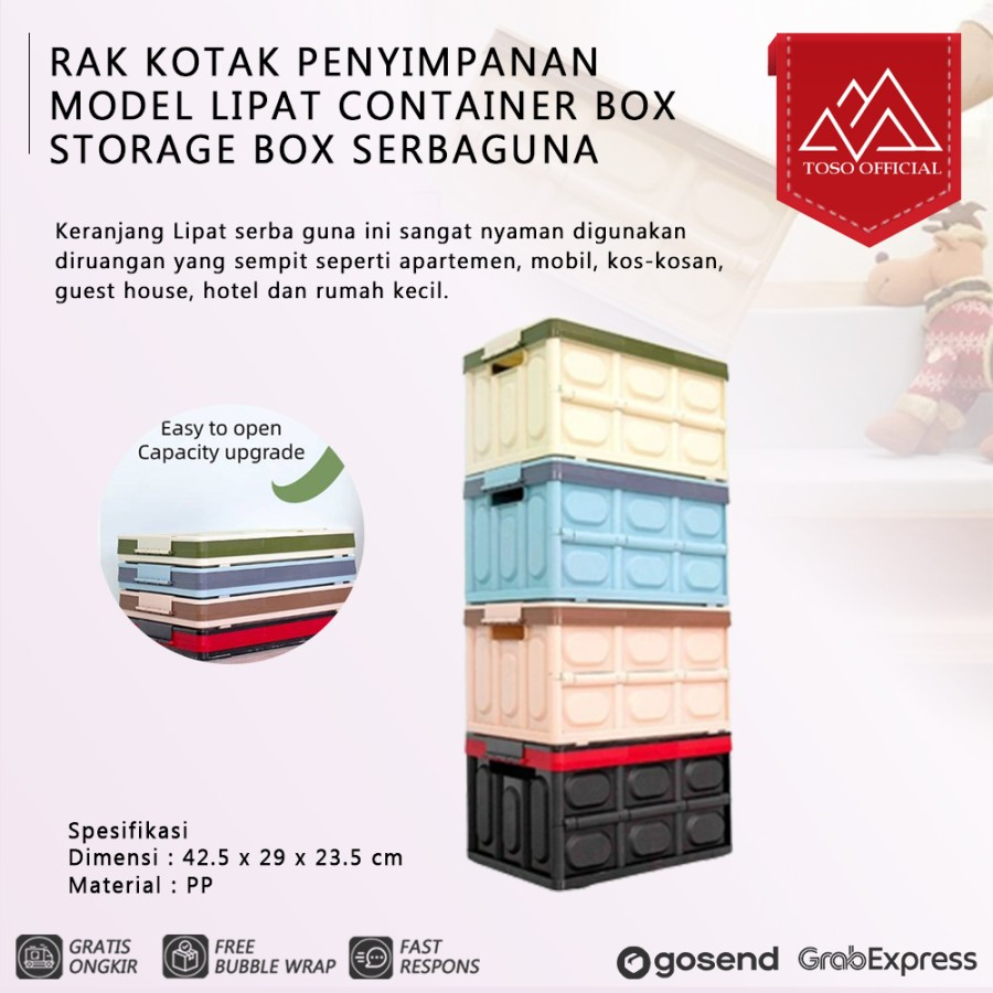 Jual RAK KOTAK PENYIMPANAN MODEL LIPAT CONTAINER BOX STORAGE BOX ...