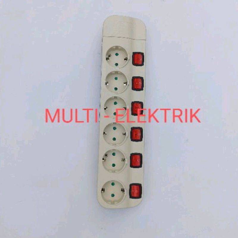 Jual stop kontak uticon 3 4 5 6 lubang saklar on off masing tersendiri - tanpa kabel | Shopee ...