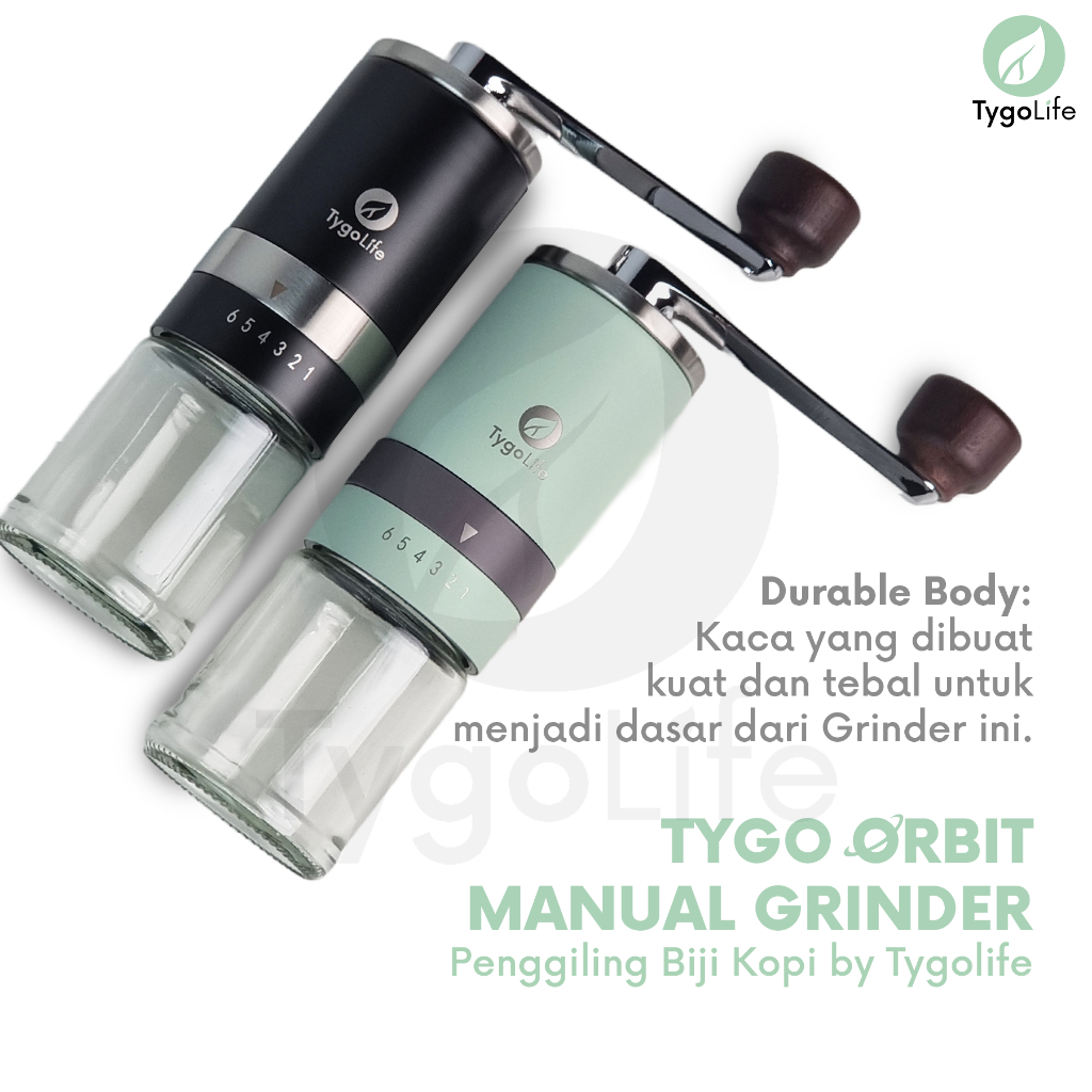 Jual HAND COFFEE GRINDER MANUAL BURR TYGO ORBIT / PENGGILING BIJI KOPI ...