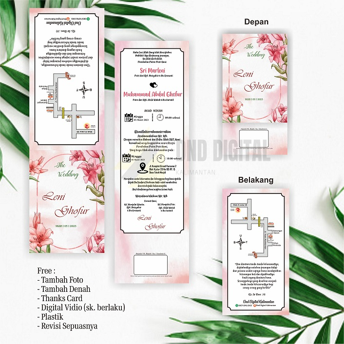 Jual Undangan Minimalis / Undangan pernikahan / Undangan Nikah ...