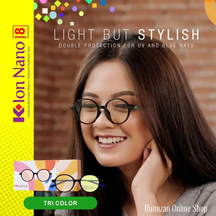 Jual Kacamata Terapi Kacamata Kesehatan Kion Nano Premium 8 TRI COLOR ...