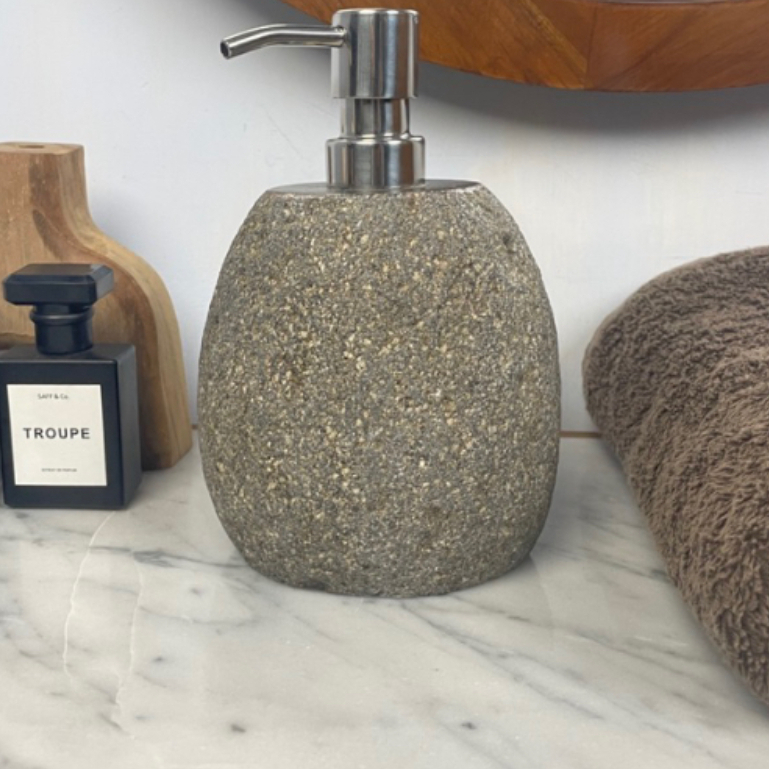 Jual Dispenser soap batu kali,tempat sabun batu kali/bottle of liquid ...