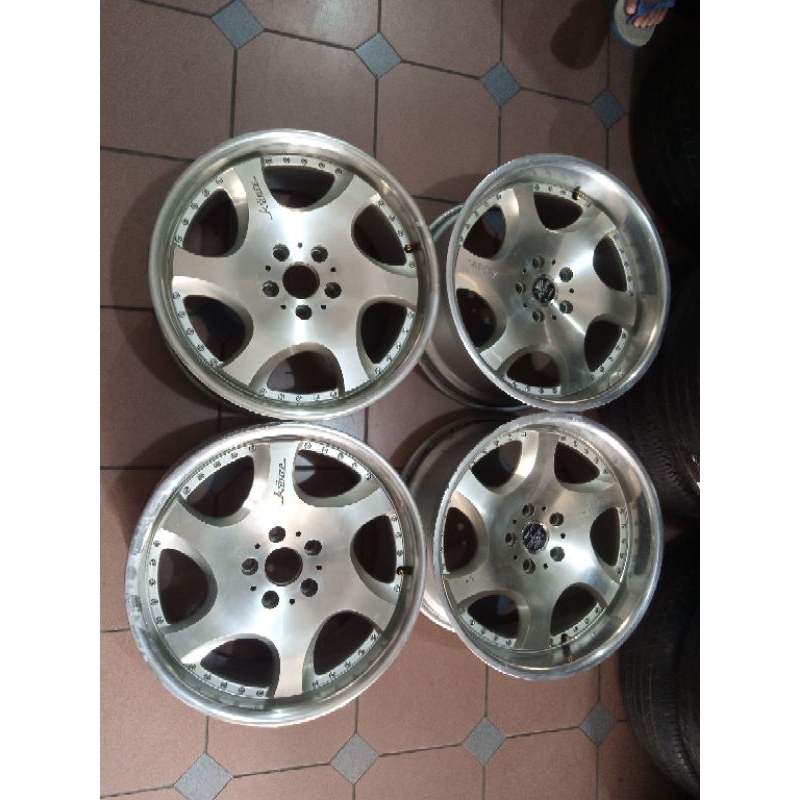 Jual velg racing kranze ring 18 pcd 5x114 warna silver polis cocok ...