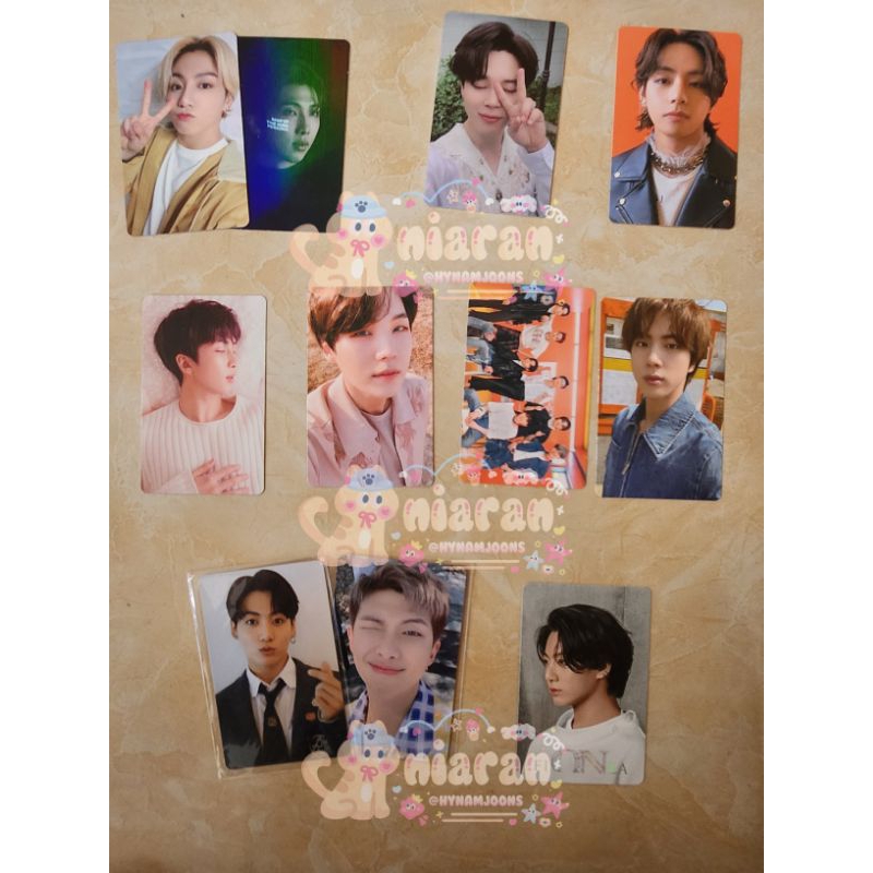 Jual PC POCA Photocard BTS Official RM JIN SUGA JHOPE JIMIN V JK | Shopee Indonesia