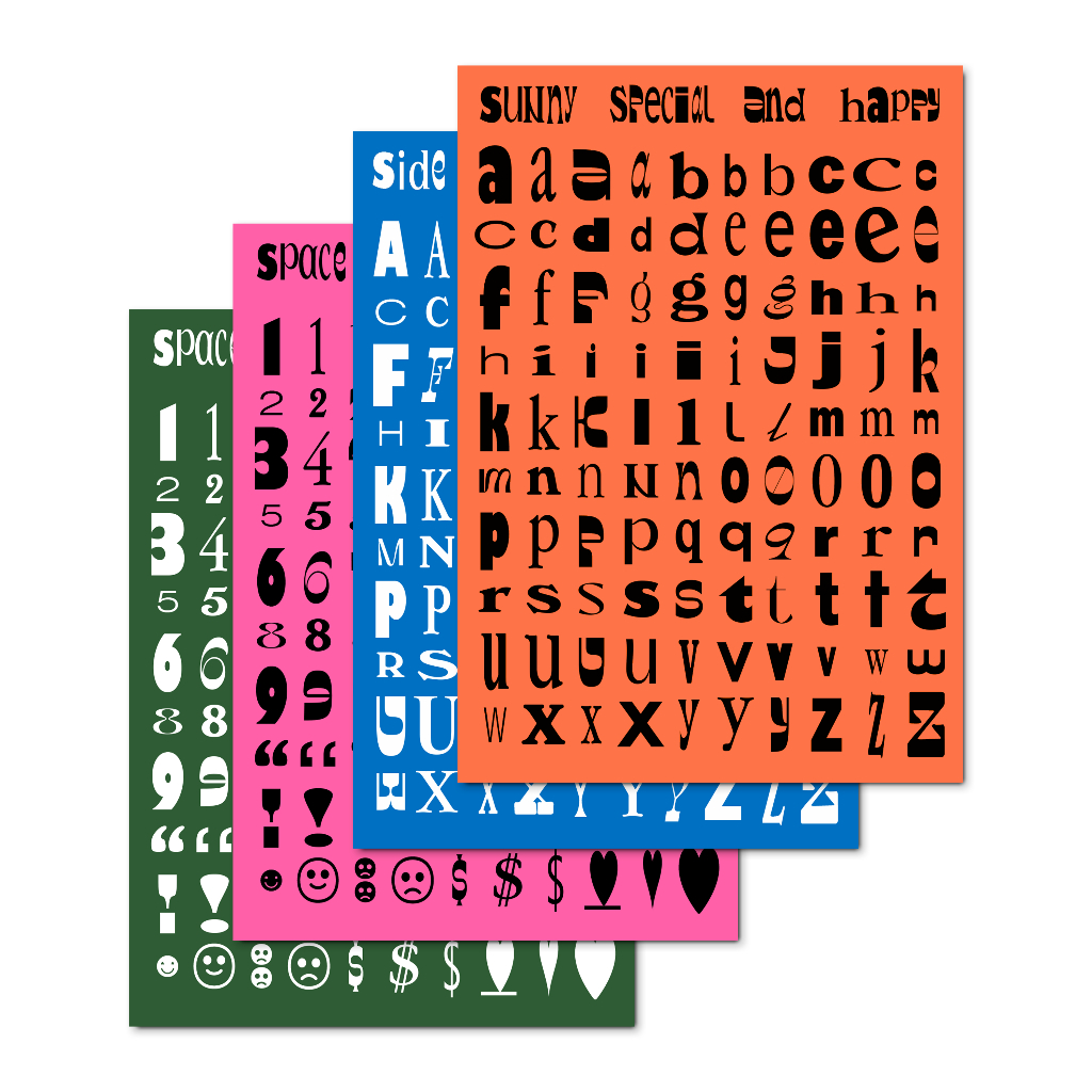 Jual CUT OUT LETTER STICKER SET V1 | Shopee Indonesia