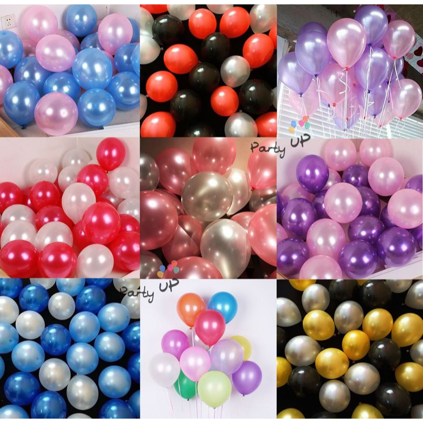 Jual HLS - (1pcs) Balon Latex Metalik 12 Inc / Balon Ulang Tahun ...