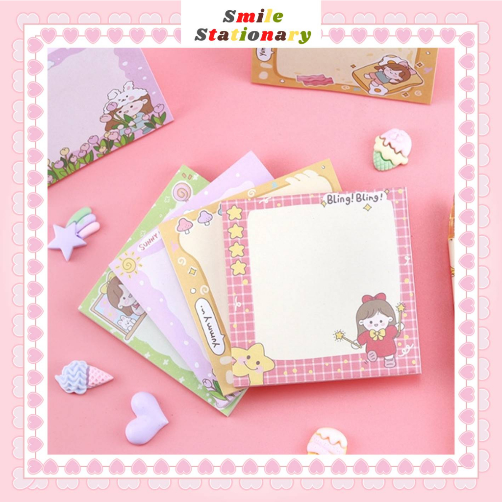 Jual STICKY NOTE MEMO CUTE GIRL / MEMO TEMPEL KAWAII LUCU | Shopee ...