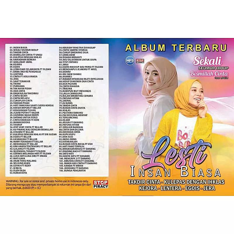 Jual KASET VCD MP3 MUSIK LAGU LESTI TERBARU | Shopee Indonesia