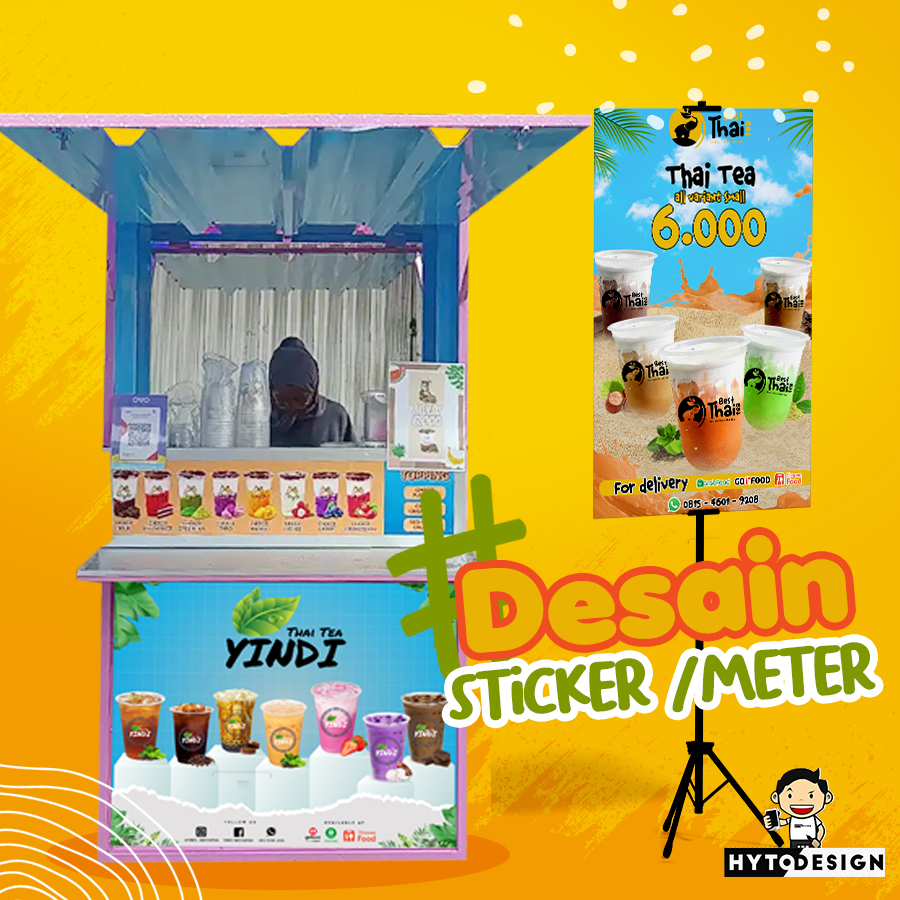 Jual STIKER BOOTH PROMO PER METER WATERPROF | Shopee Indonesia