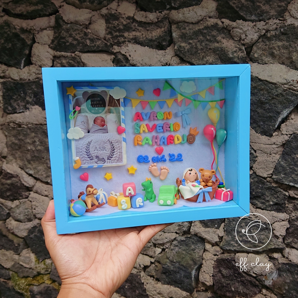 Jual Kado Clay Figure Profesi dalam Frame Kayu Custom PO Handmade ...