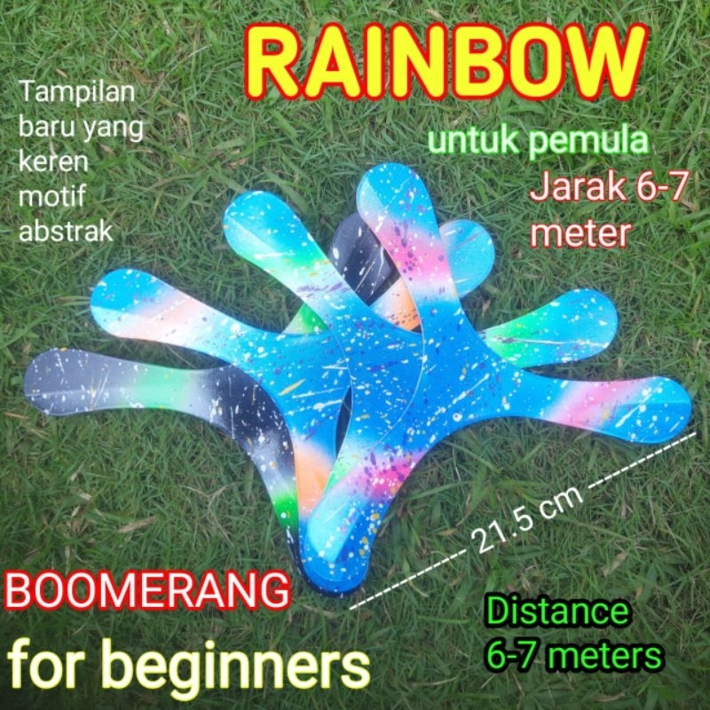 Jual bumerang pemula asli balik lagi rainbow Boomerang | Shopee Indonesia