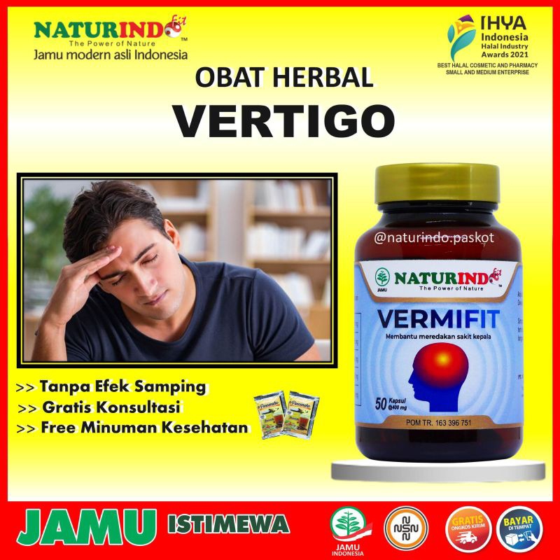 Jual Vermifit Obat Herbal Membantu Meredakan Sakit Kepala Vertigo ...