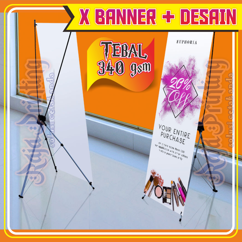 Jual X Banner bisa desain | Shopee Indonesia