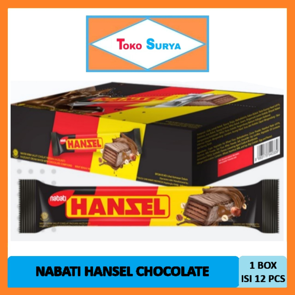 Jual Nabati Hansel Wafer Cokelat Hazelnut 12 x 24gr | Shopee Indonesia