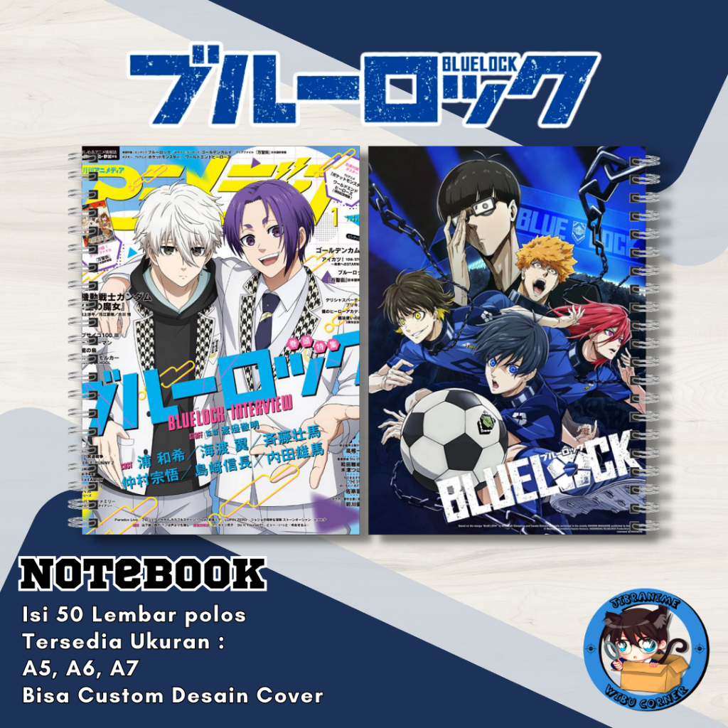 Jual note book blue lock / notebook blue lock / buku catatan blue lock ...