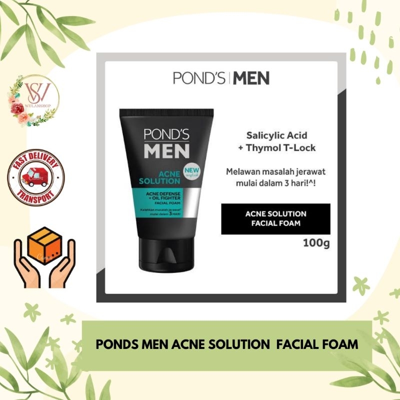 Jual PONDS MEN ACNE SOLUTION FACIAL FOAM | Shopee Indonesia