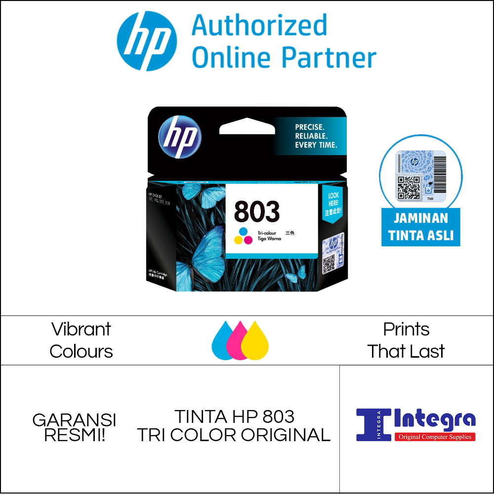 Jual Tinta HP 803 Tri Colour / Warna Original Cartridge FGV20AA for ...