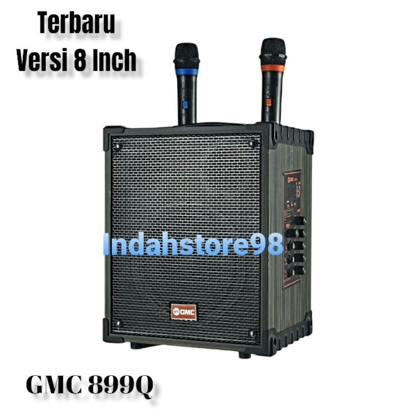 Jual Speaker Portable GMC 899P Bluetooth Karaoke Extra Bass 2 Mic ...
