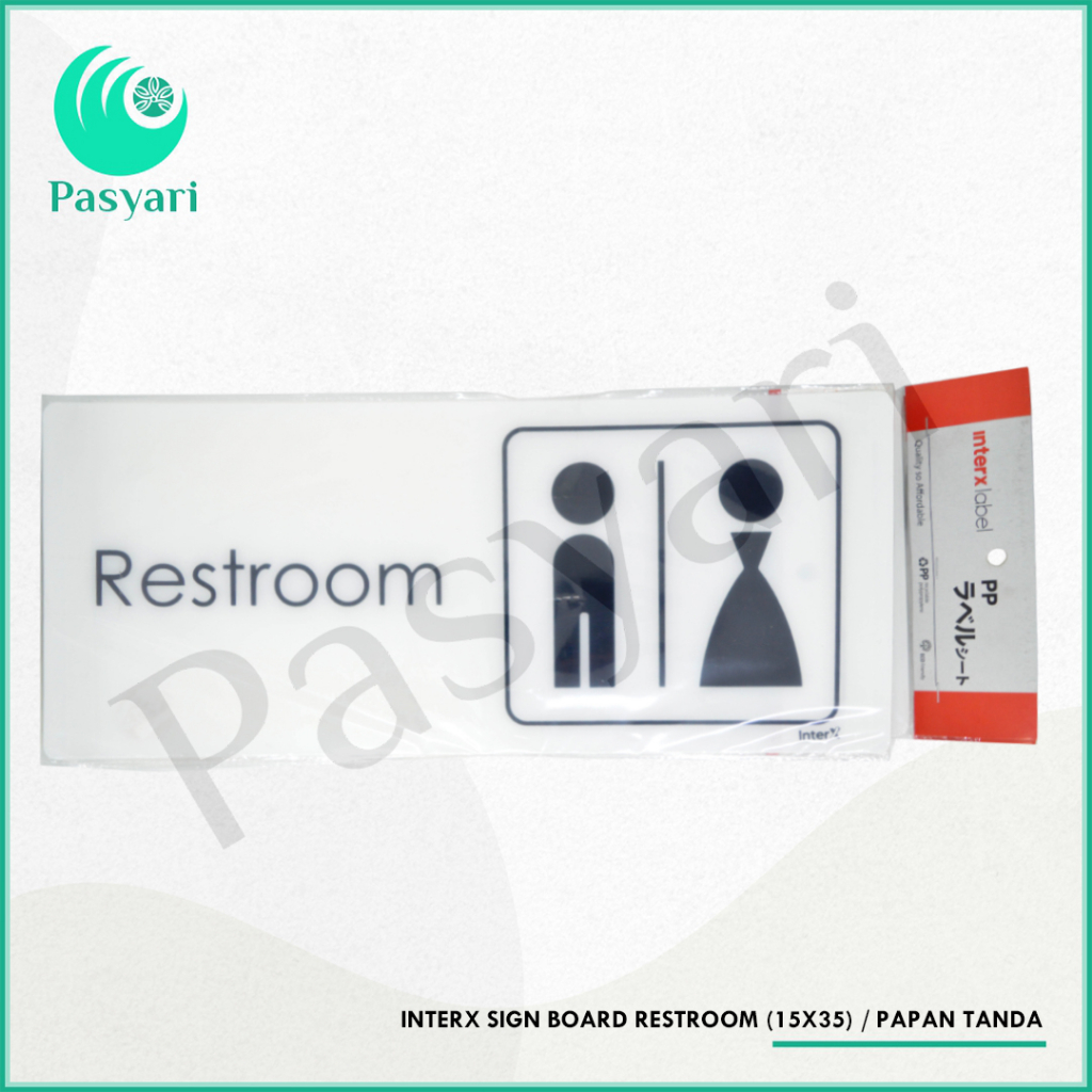 Jual INTERX SIGN BOARD RESTROOM (15X35) / PAPAN TANDA | Shopee Indonesia