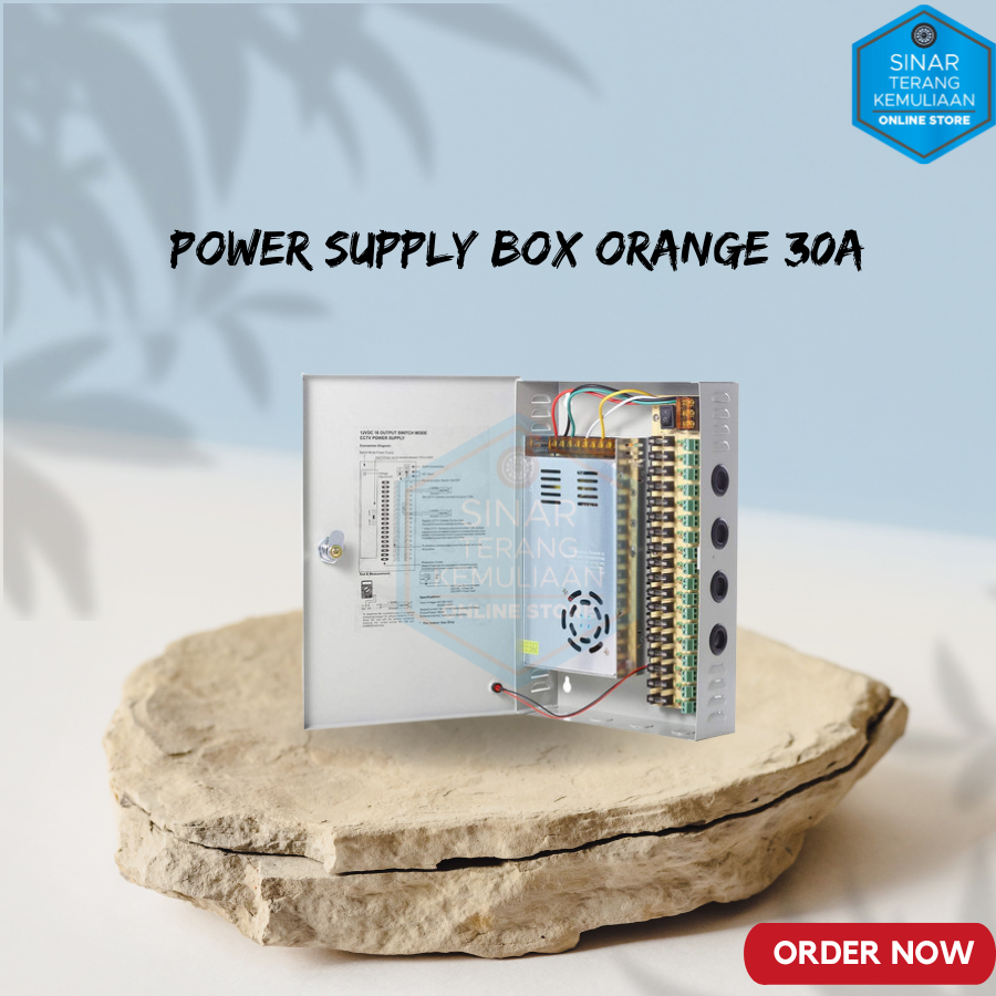 Jual BOX POWER SUPPLY CCTV / POWER SUPPLY BOX CCTV 30A+FAN | Shopee ...