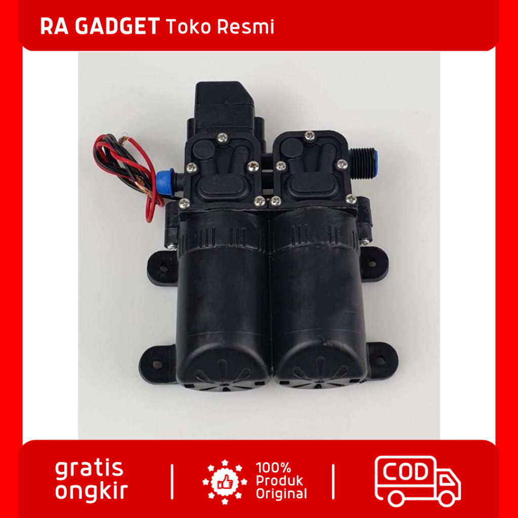 Jual Pompa Air Elektrik Ganda Dual Core High Pressure 12V / Alat Pompa ...