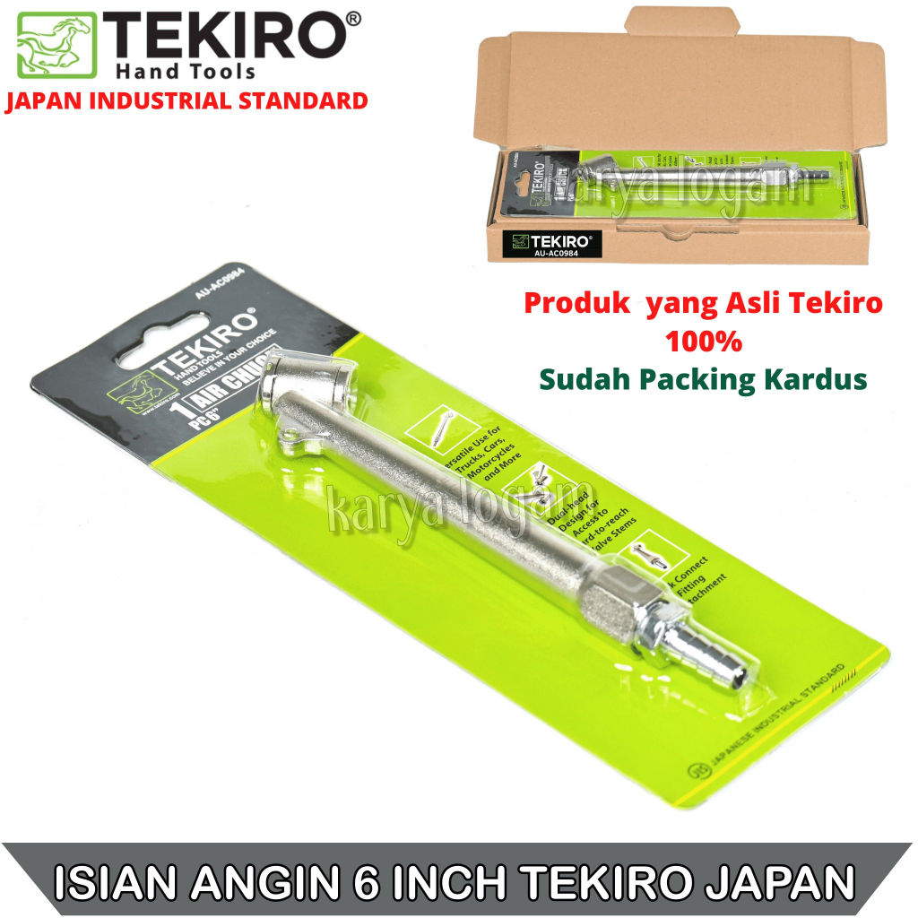 Jual Alat Pengisi Angin Ban Sepeda Motor Mobil / TEKIRO AIR CHUCK 6 ...