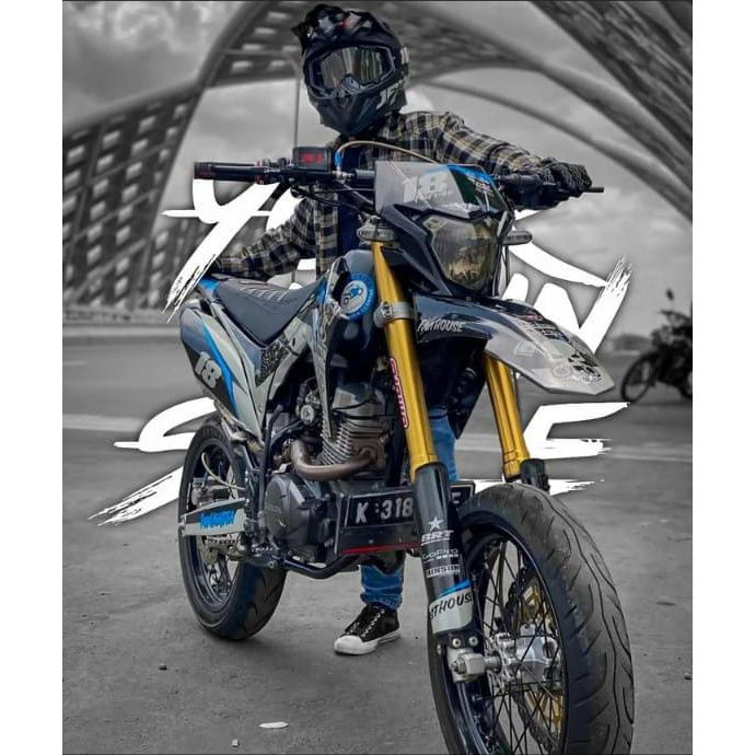 Jual decal crf 150l fullbody keren decal crf hitam bisa request ...
