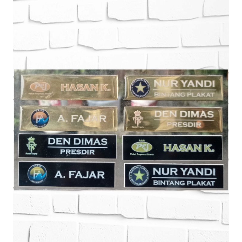 Jual name tag | nama dada | custom nama dada | name tag custom | Shopee ...