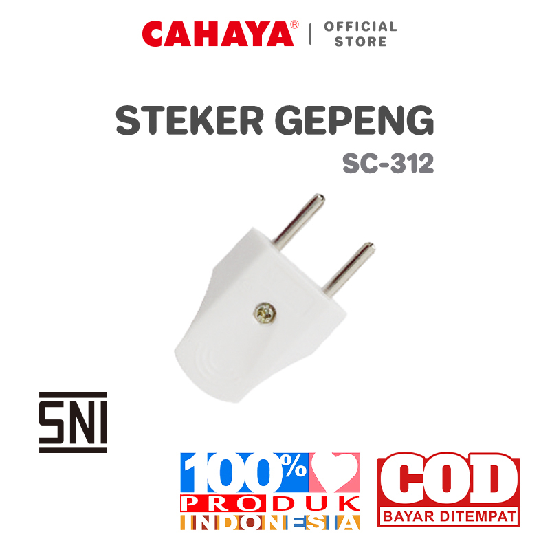 Jual Steker Gepeng Mini/ Colokan Sambungan Listrik/ Steker Kontra/Contra Gepeng Hitam SC-312/SC ...