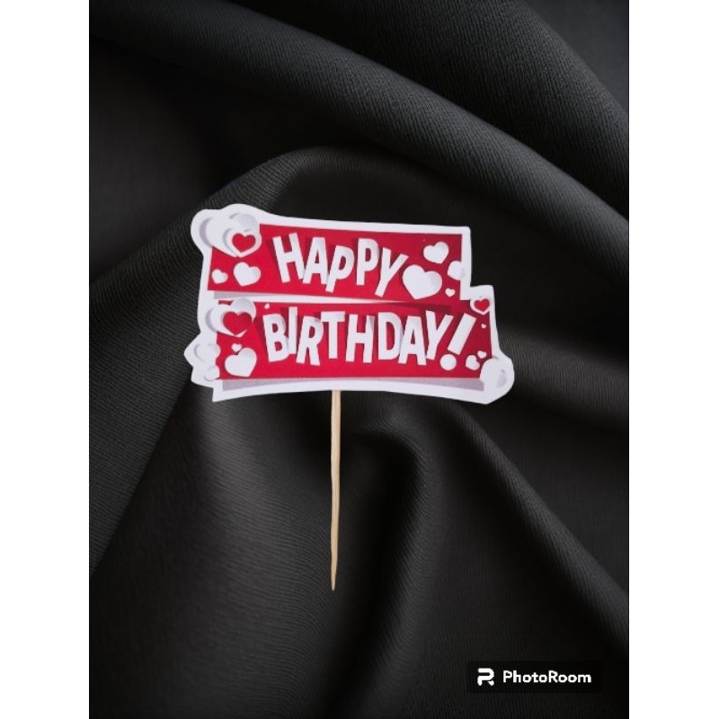 Jual Topper Happy Birthday Tancapan Happy Birthday Topper ulang tahun ...