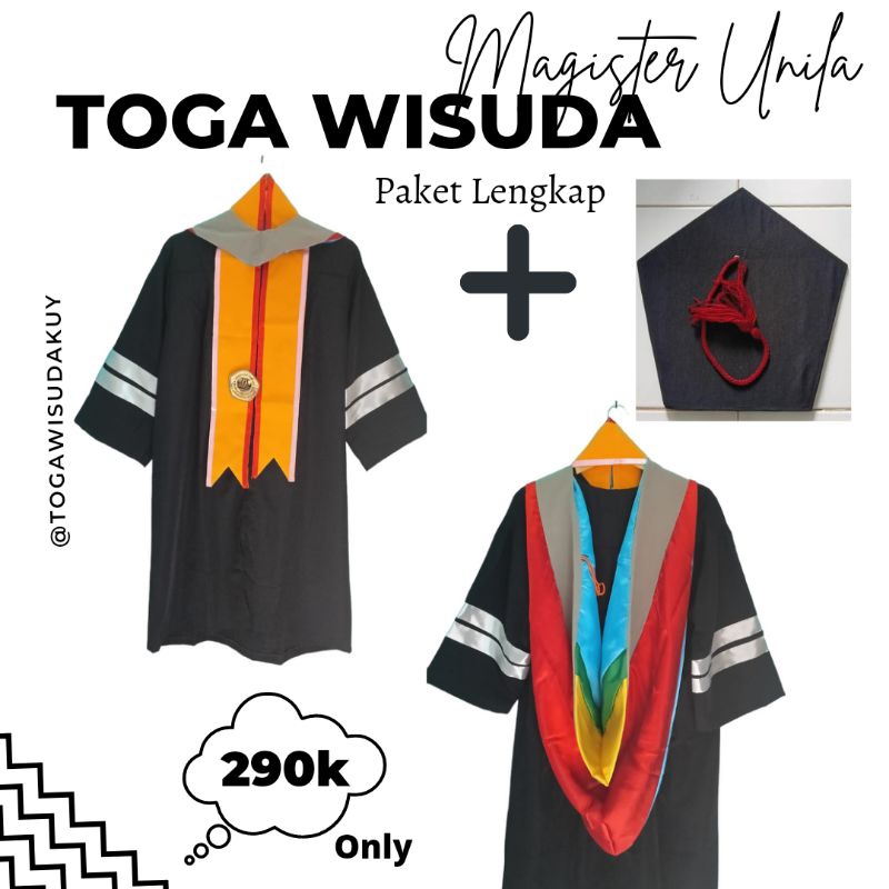 Jual Toga Wisuda Magister / Pasca Sarjana UNILA Universitas Lampung ...