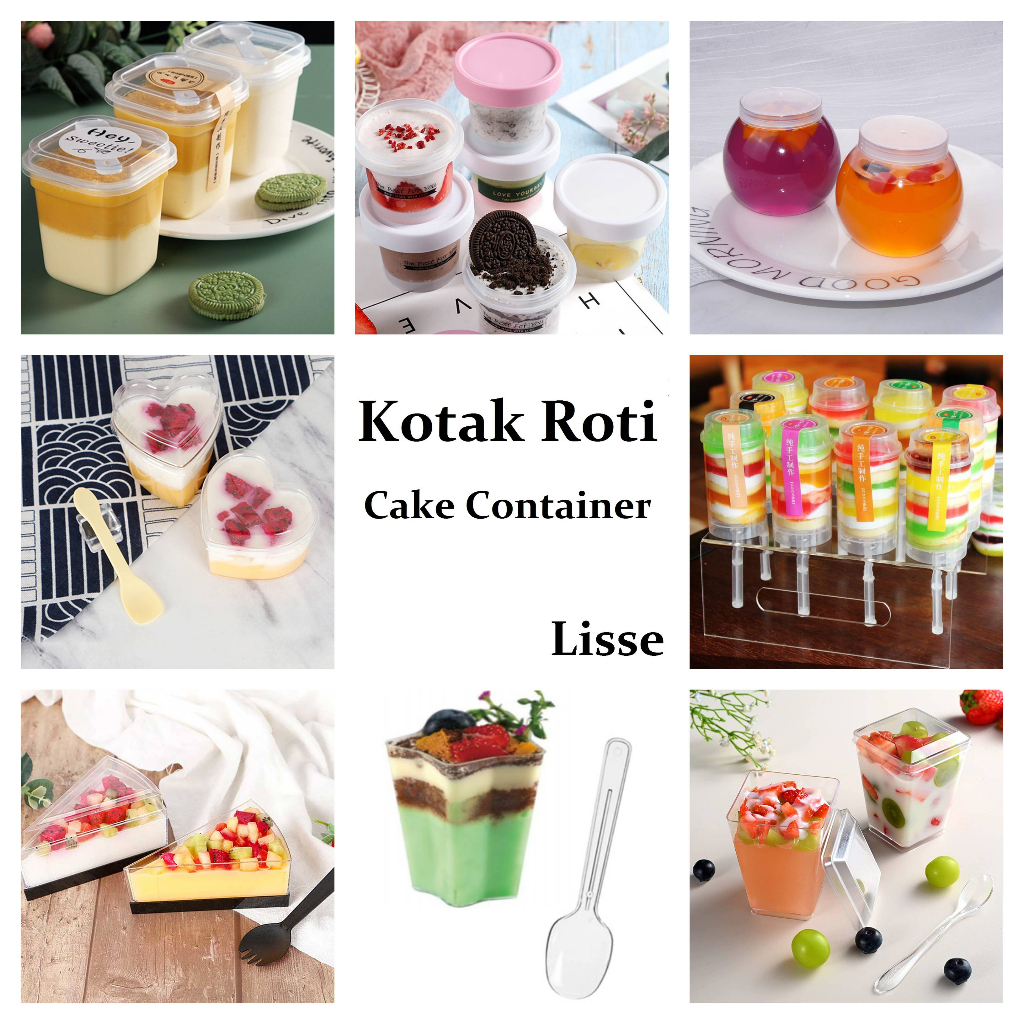Jual Cup Mika Plastik Toples Jar Kotak Botol Gelas Plastik Puding Agar ...