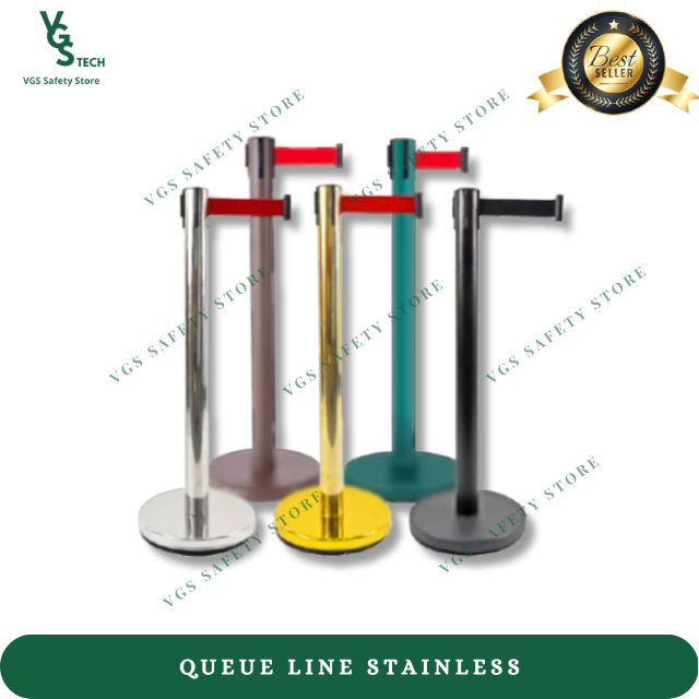 Jual Tiang Antrian Stainless Queue Line Standing Barrier Pembatas Tiang ...