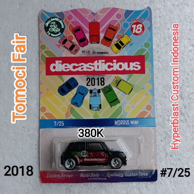 Jual Hot Wheels Diecastlicious Tomoci Fair Hyperblast Morris Mini ...