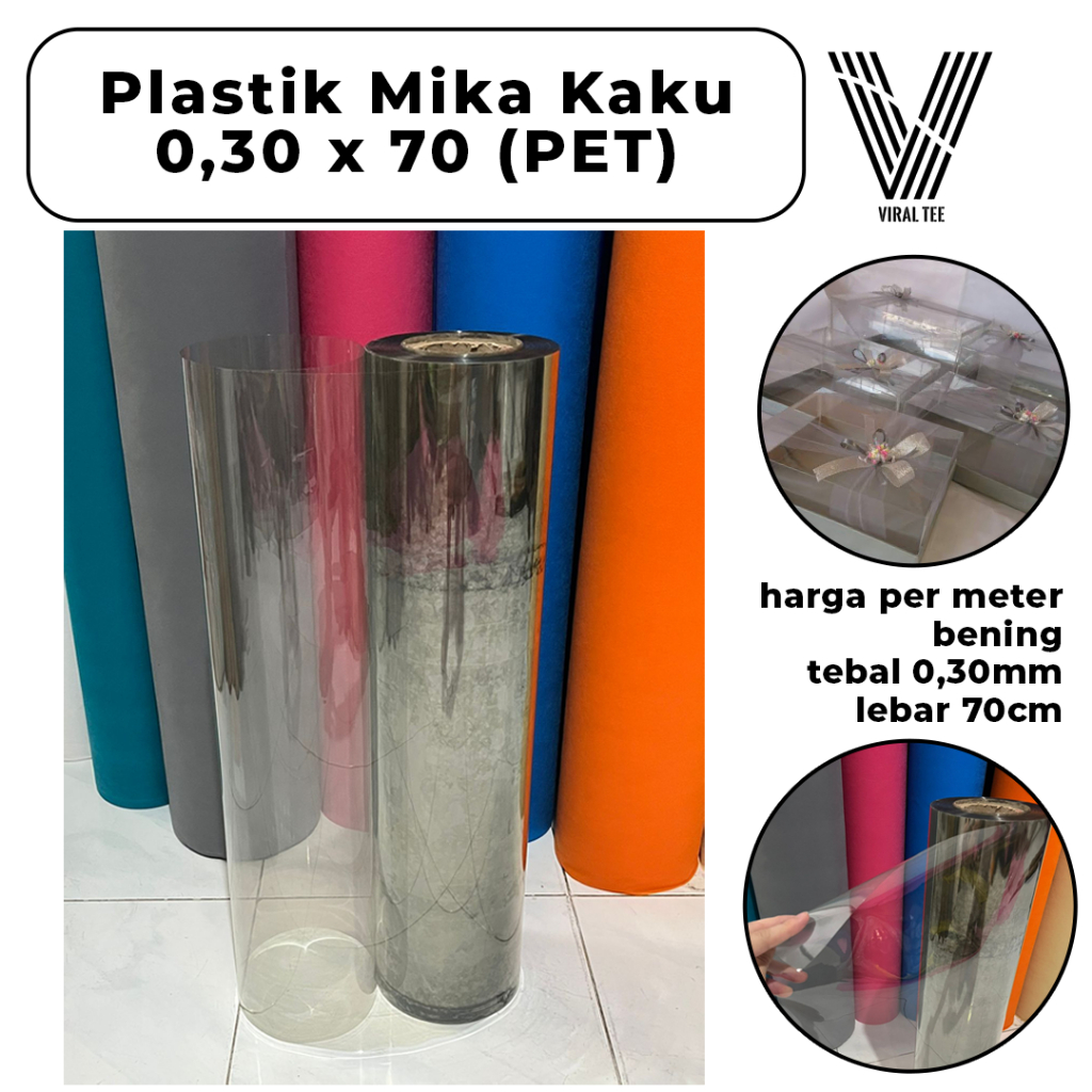Jual Plastik Mika Kaku Meteran untuk Tutup Seserahan [0.30mm x 70cm] Pernikahan / Hantaran ...