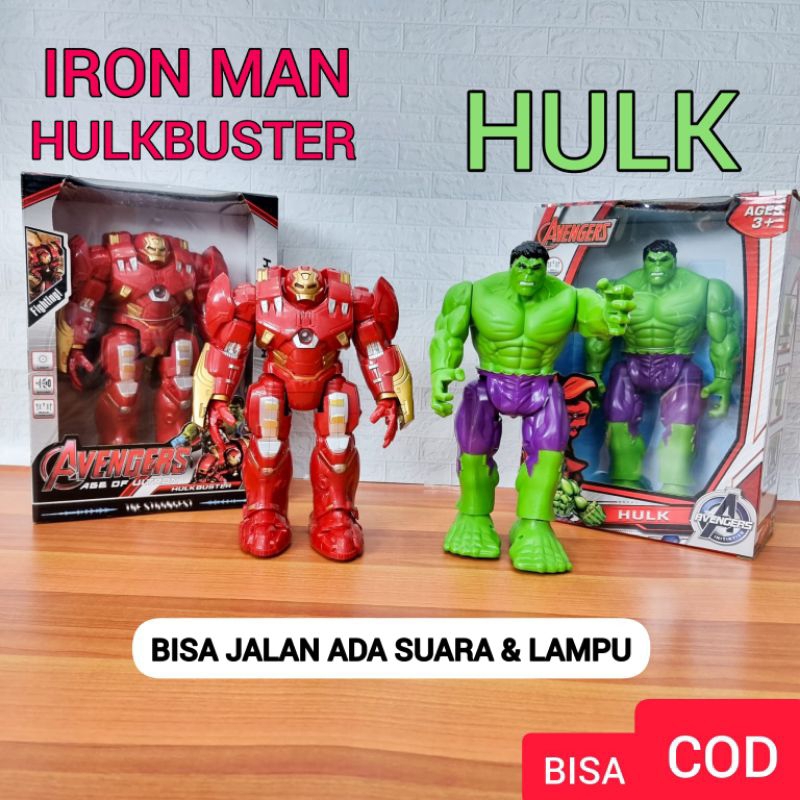 Jual MAINAN ROBOT HULK DAN IRON MAN HULKBUSTER AVENGERS UKURAN BESAR ...