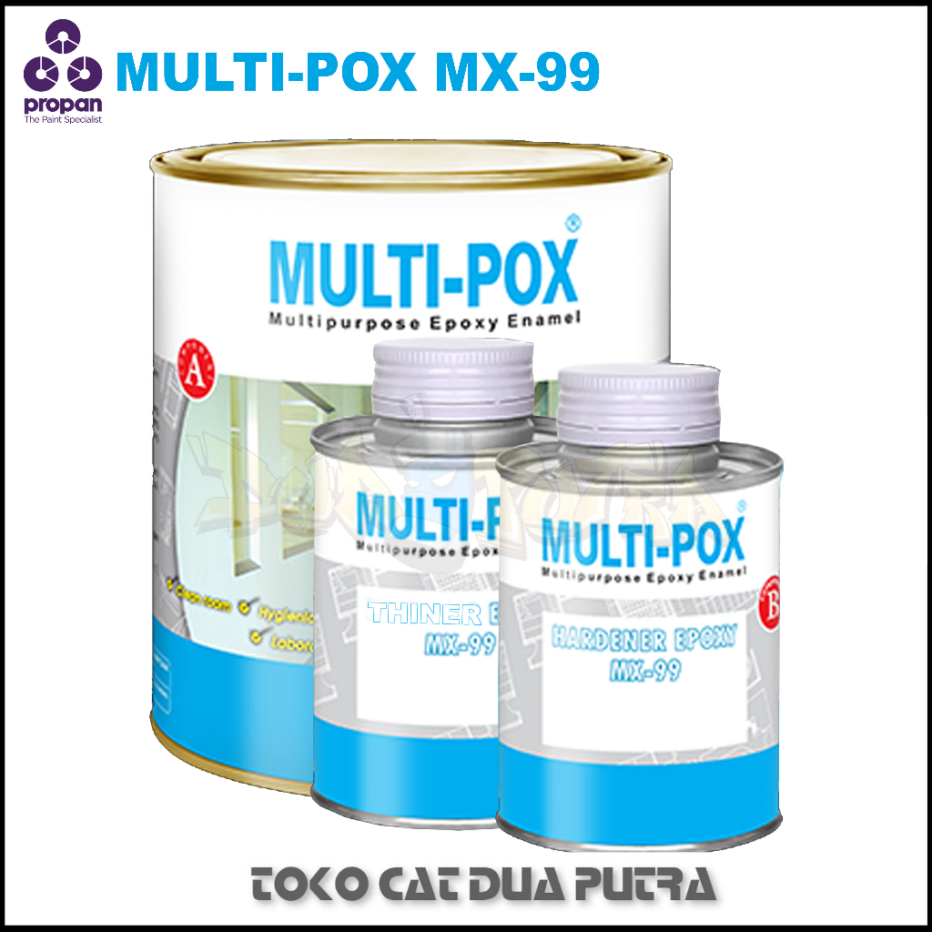 Jual Cat Lantai Propan Multipox MX-99 1Liter Set | Shopee Indonesia