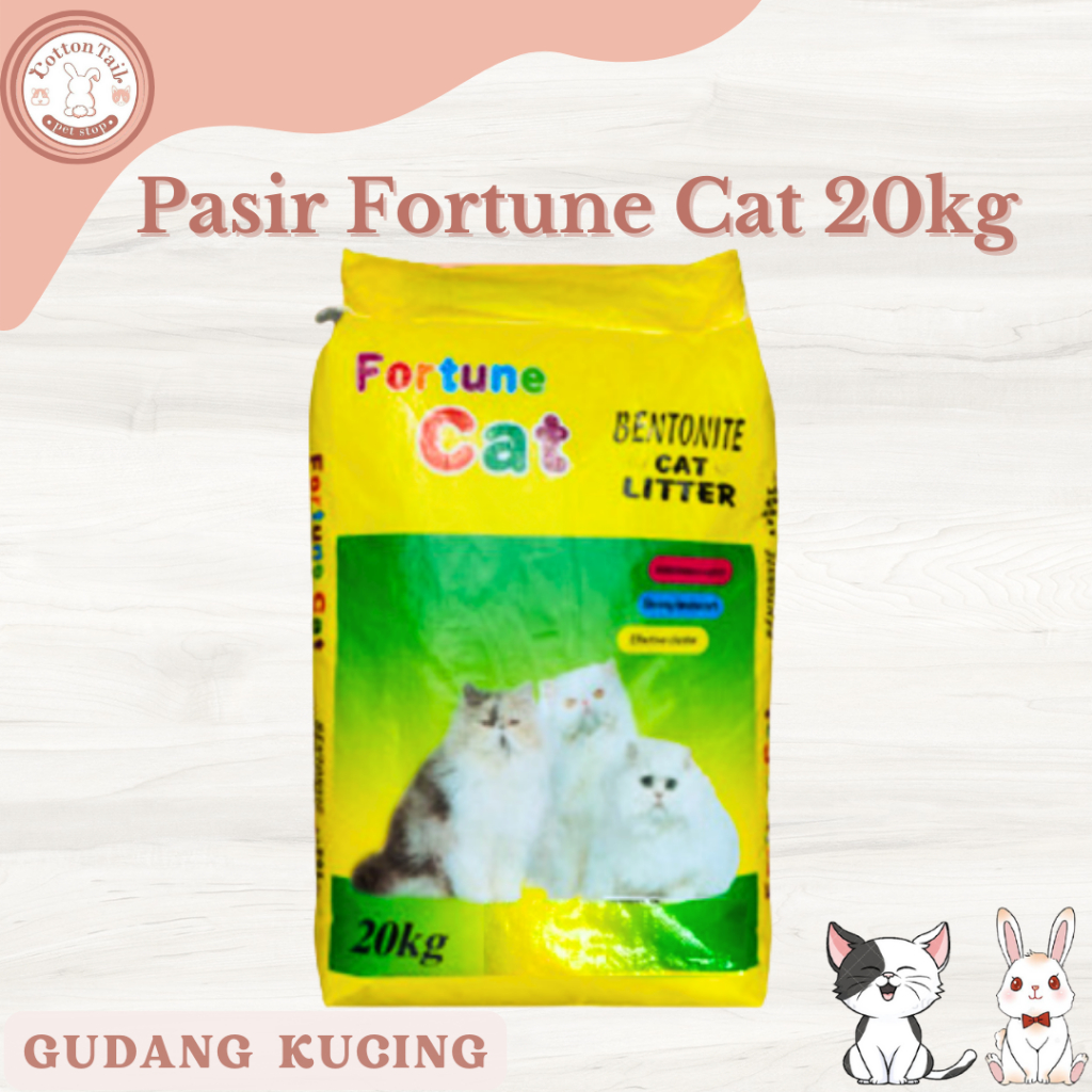 Jual PASIR KUCING GUMPAL FORTUNE CAT 20kg / FORTUNE CAT 20KG ( OJOL ...