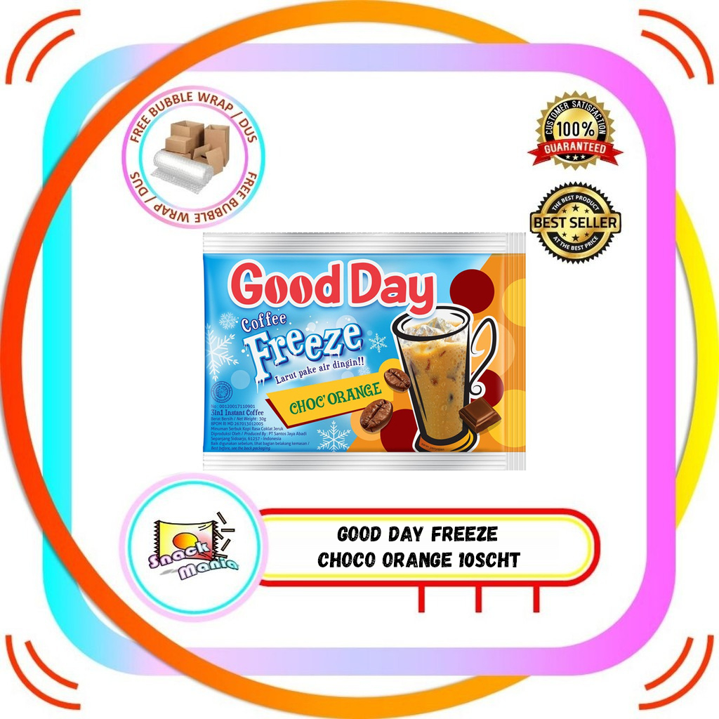 Jual Good Day Coffee Cool Freeze Choco Orange 10 Sachet x 30 gr Kopi ...