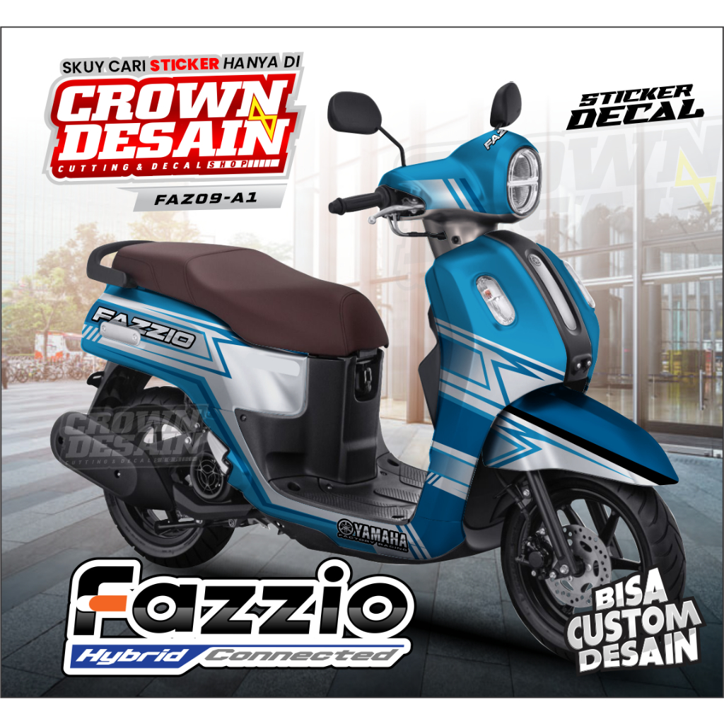 Jual Decal FAZZIO Sticker Fullbody YAMAHA FAZZIO HYBRID 2022 Racing ...
