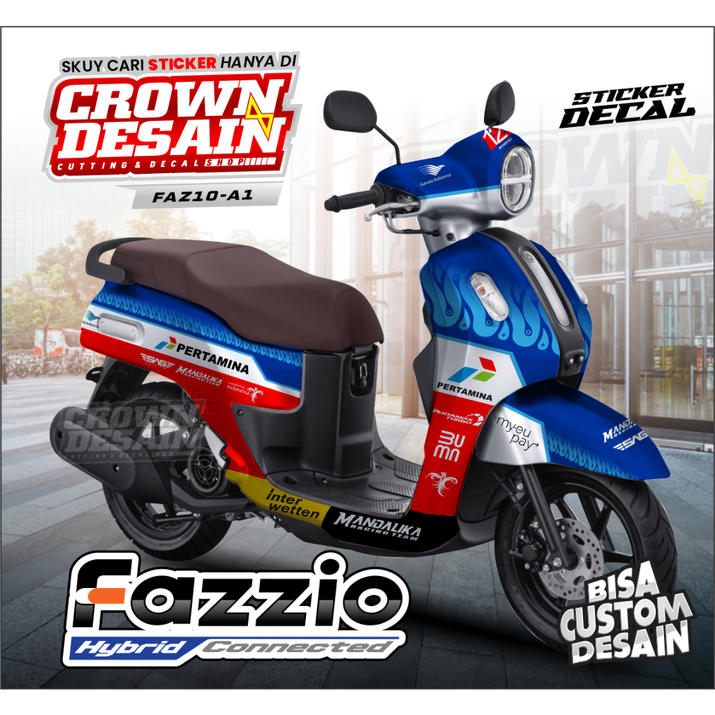 Jual STIKER DECAL FAZZIO HYBIRD MANDALIKA HOLOGRAM - STRIPING FAZZIO ...