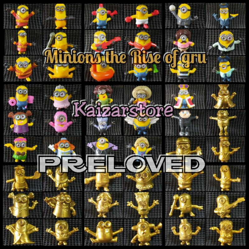 Jual Action Figure Minion Mainan MCD Despicable me 3 Minions the rise ...