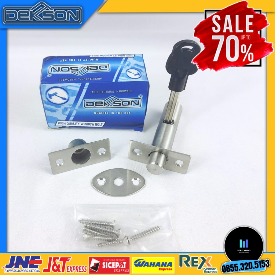 Jual Window Bolt Dekkson WB WITH KEY SSS dekson | Shopee Indonesia
